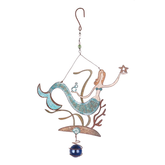 Sunset Vista Designs Meri Mermaid Decorative Spinner, 15-Inch Long ...