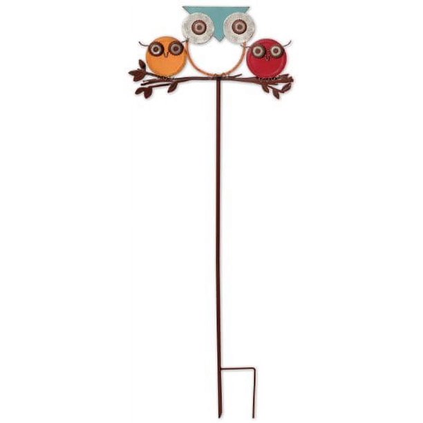 Sunset Vista Designs Owl Found Objects Garden Stake - Walmart Business ...