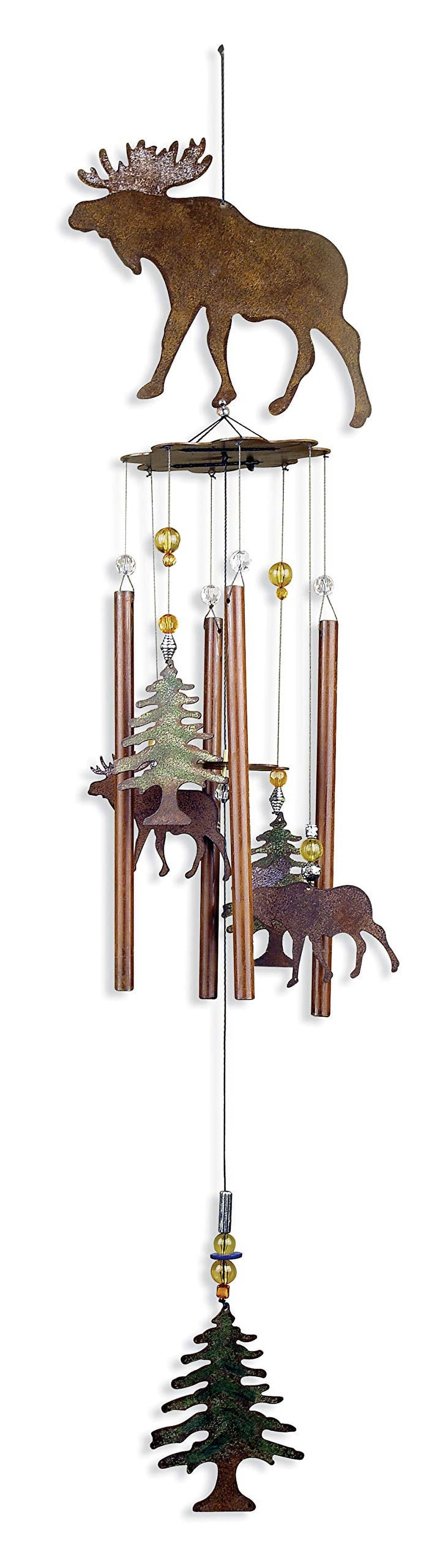 Sunset Vista Designs Wilderness Wonders Moose Wind Chime, 36" - Walmart.com