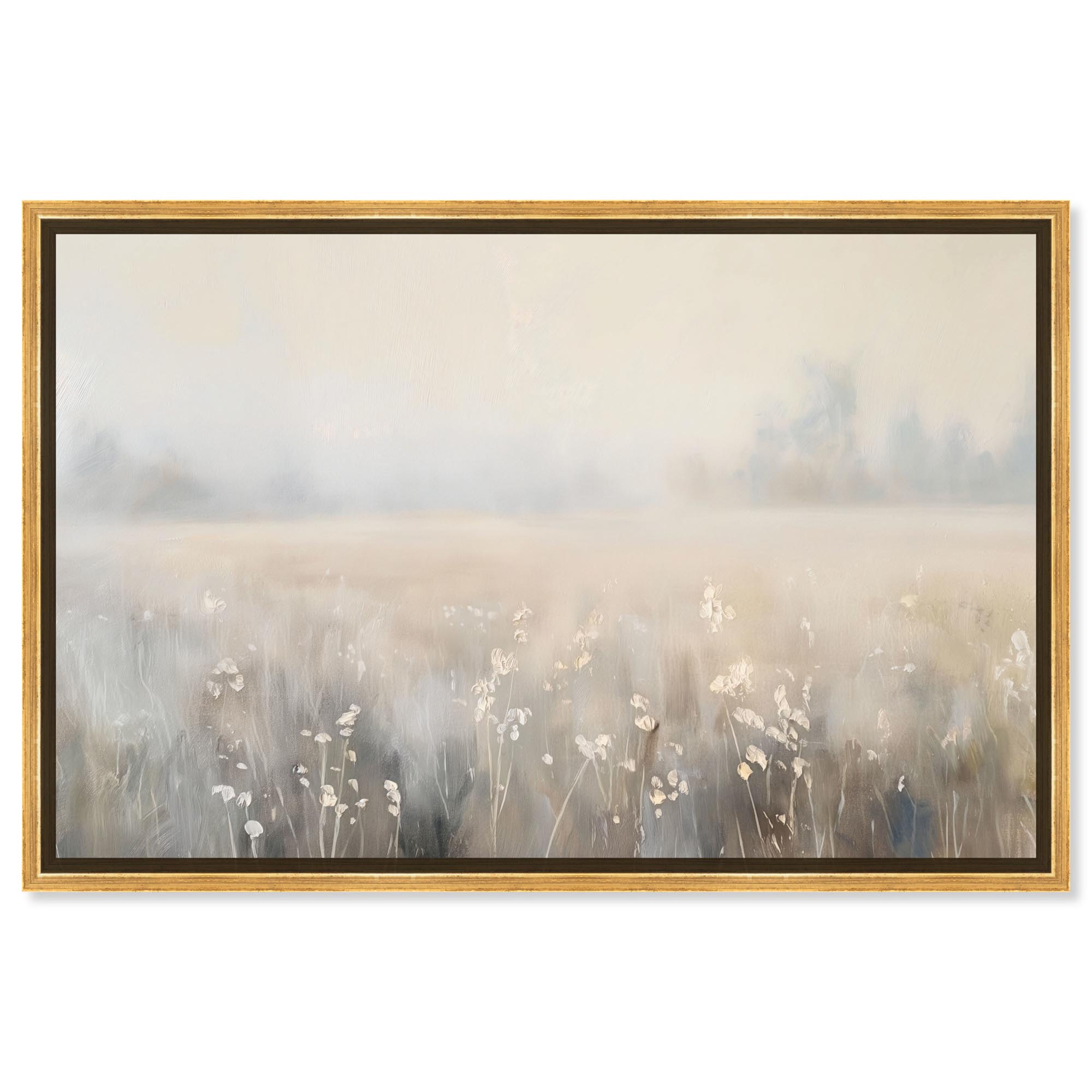 Sunset Wheatlands Canvas Rustic Farmhouse Art by Art Remedy, Gold Frame ...