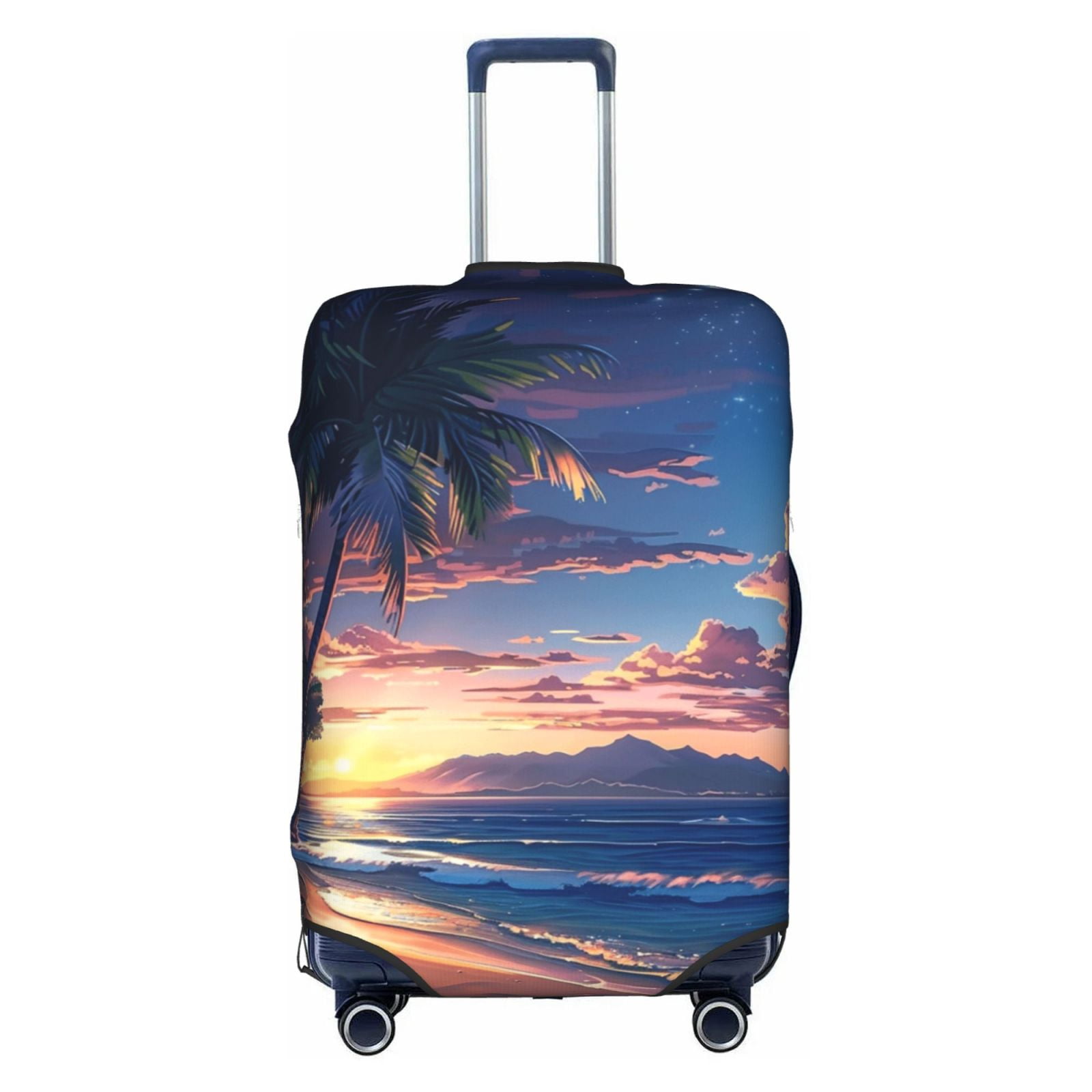 Sunset coastal scenery Trolley Case s All-inclusive Model Stretchable ...