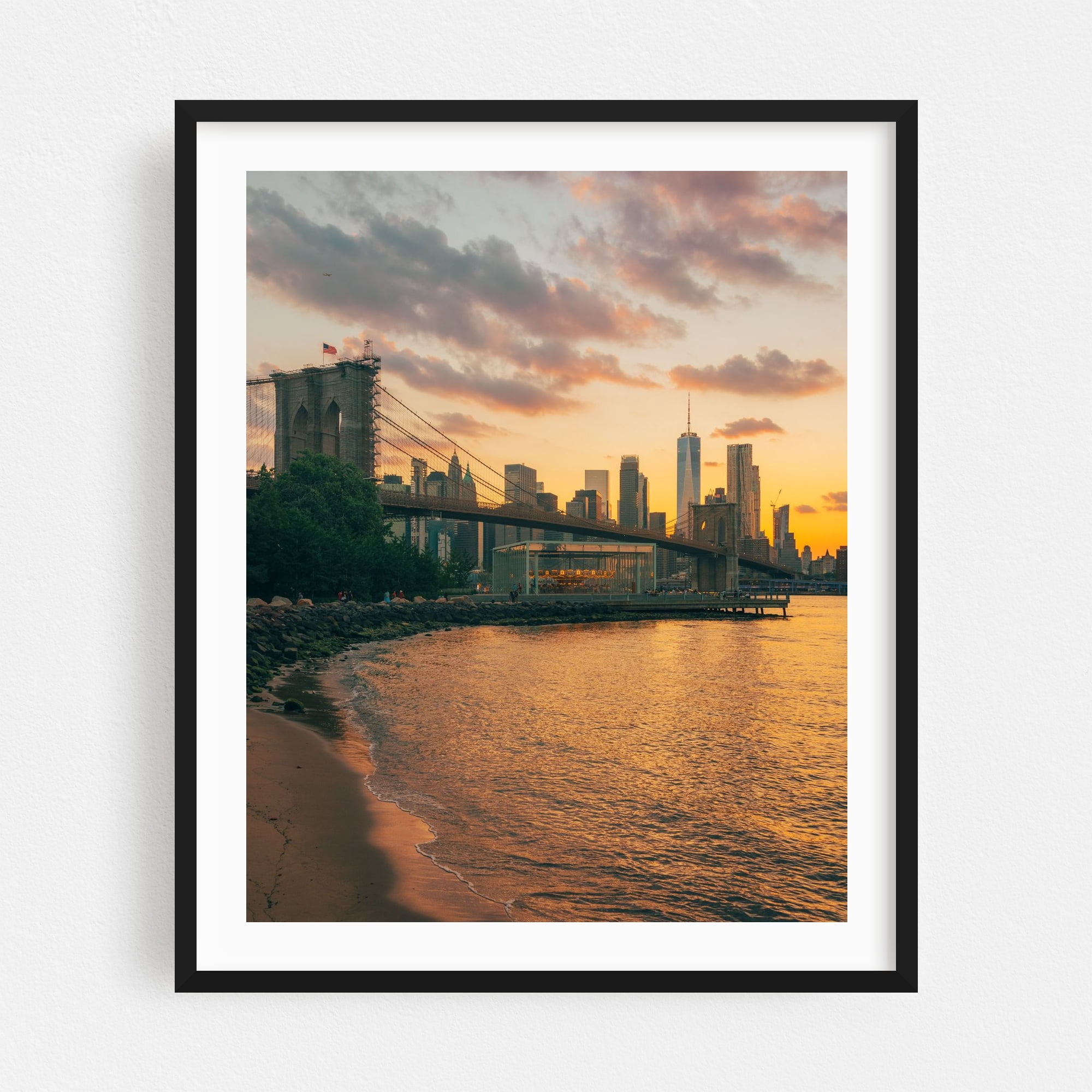 Sunset from DUMBO 04 - Brooklyn New York Photography City Sunset ...