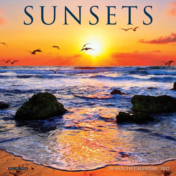 Sunsets 2027 7 X 7 Mini Wall Calendar, (Paperback) - Walmart.com