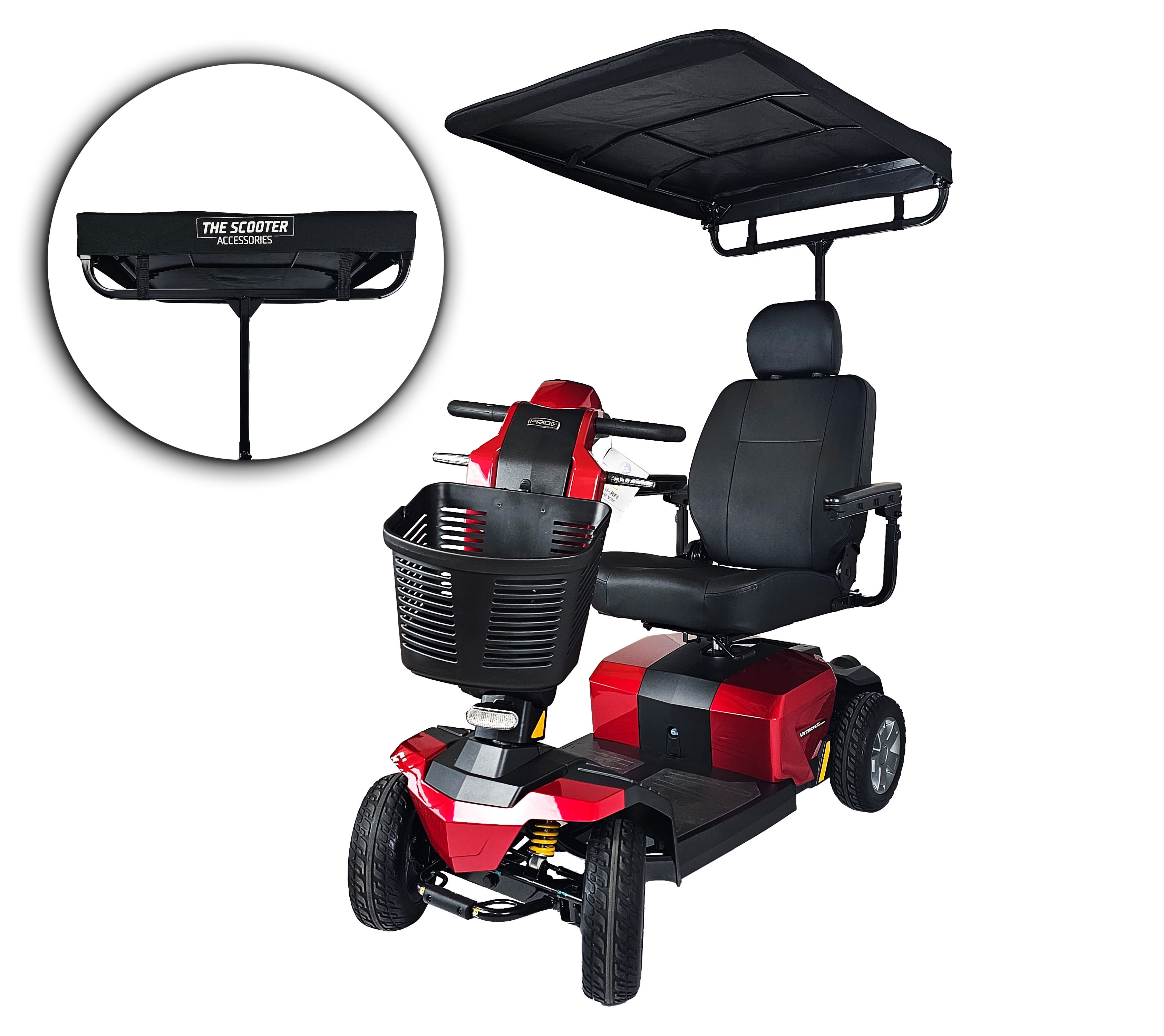 Sunshade Canopy for Mobility Scooters. Easy Removable Rain & Tear ...