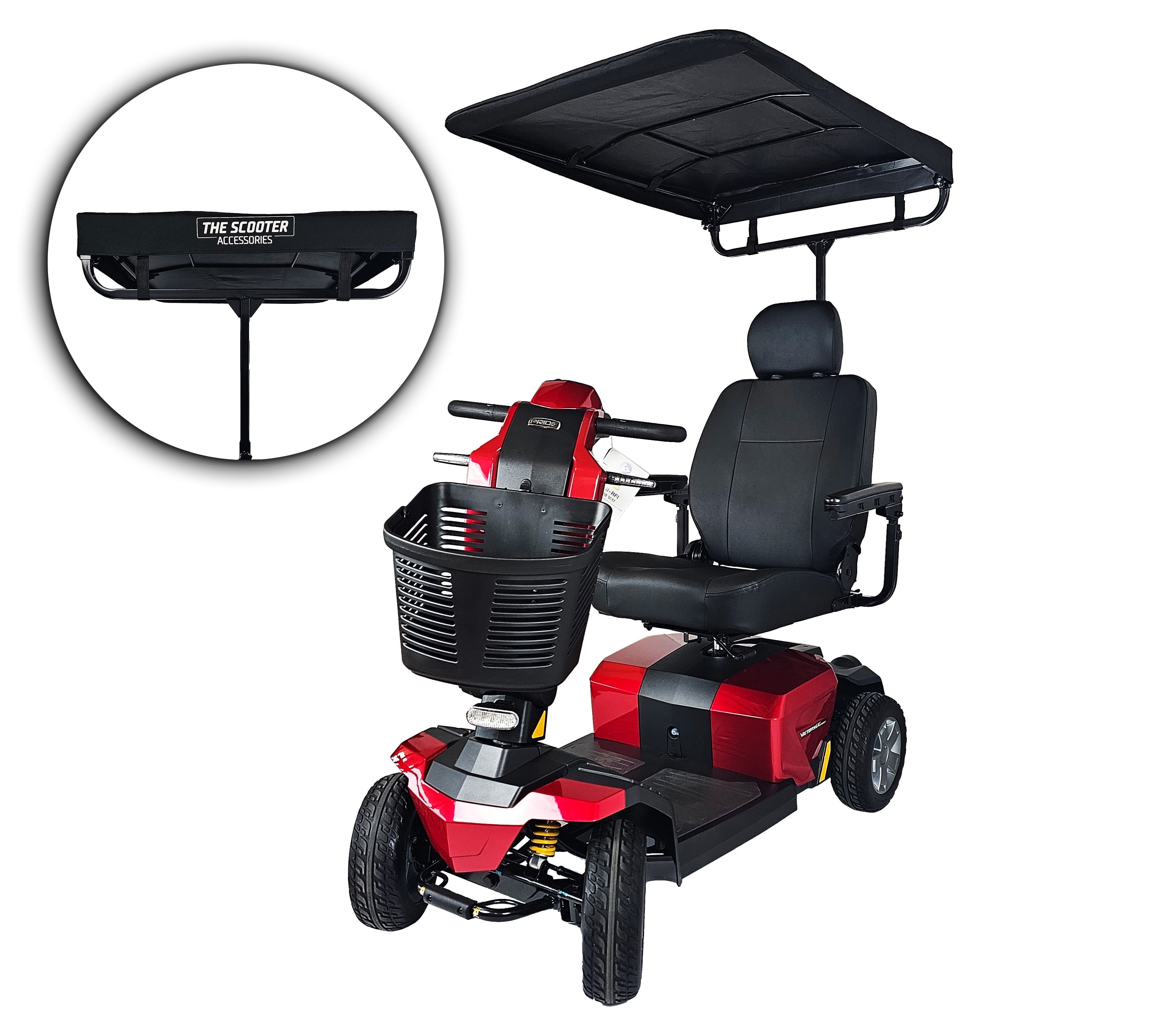 Sunshade Canopy for Mobility Scooters. Easy Removable Rain & Tear ...