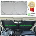 Sunshade for Car Windshield with Storage Pouch by A1 Sun Visor for Car ...