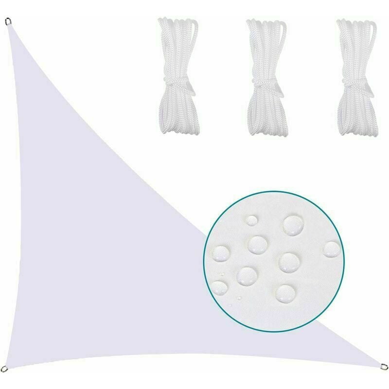 Sunshade sail triangle waterproof canvas stretch, UV resistant ...