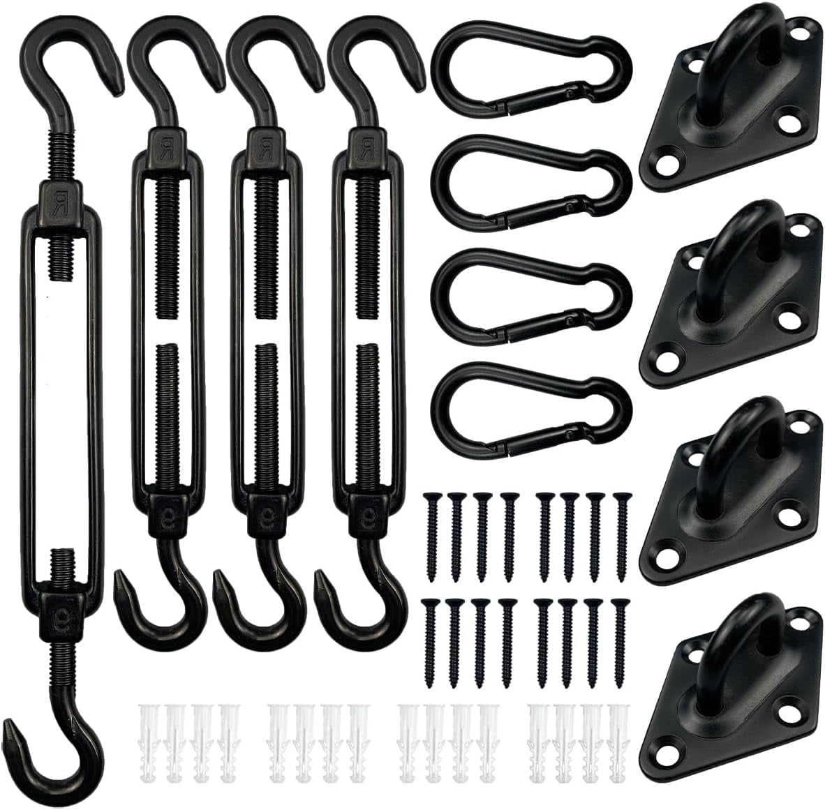 Sunshades Depot 3" inch D-Ring Clamp for Sun Shade Sail Pole Stand Post ...