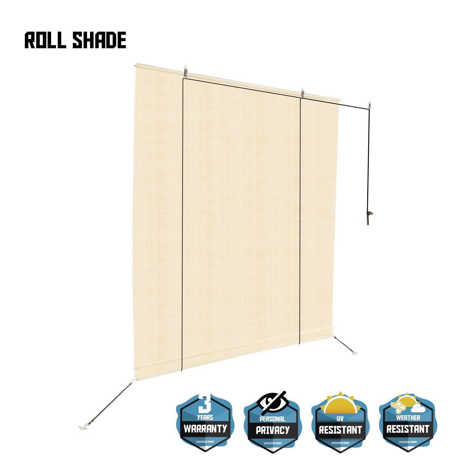 Sunshades Depot Roller Shade Blinds Roll up Shade Privacy Screen for ...