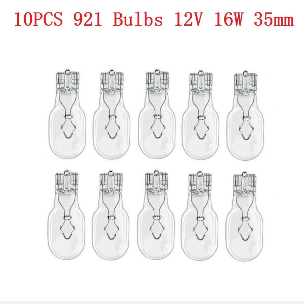 Sunshine 10 x 921 High Level Brake Light Bulb 955 Capless Wedge Car ...