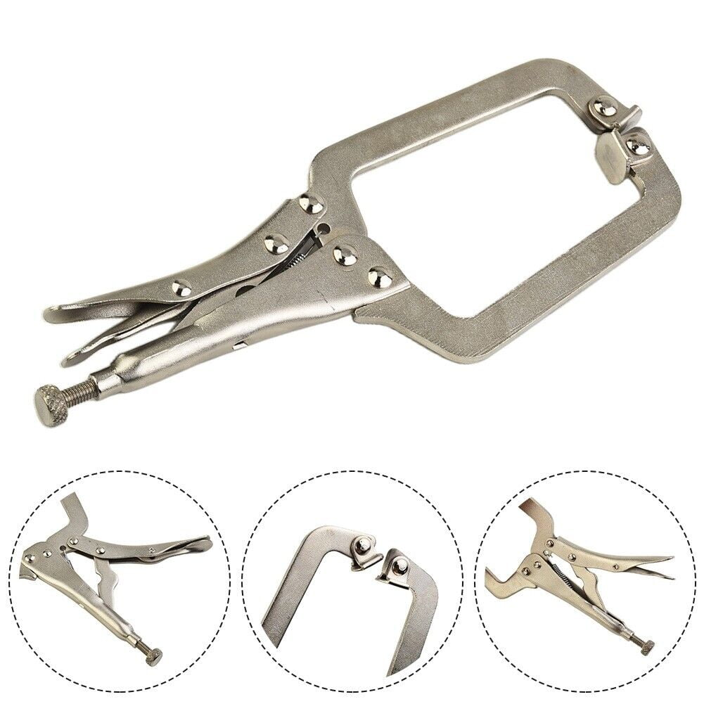 Sunshine 9" Inch Steel C Clamp-Vise Grip Locking Welding Pliers Wood ...