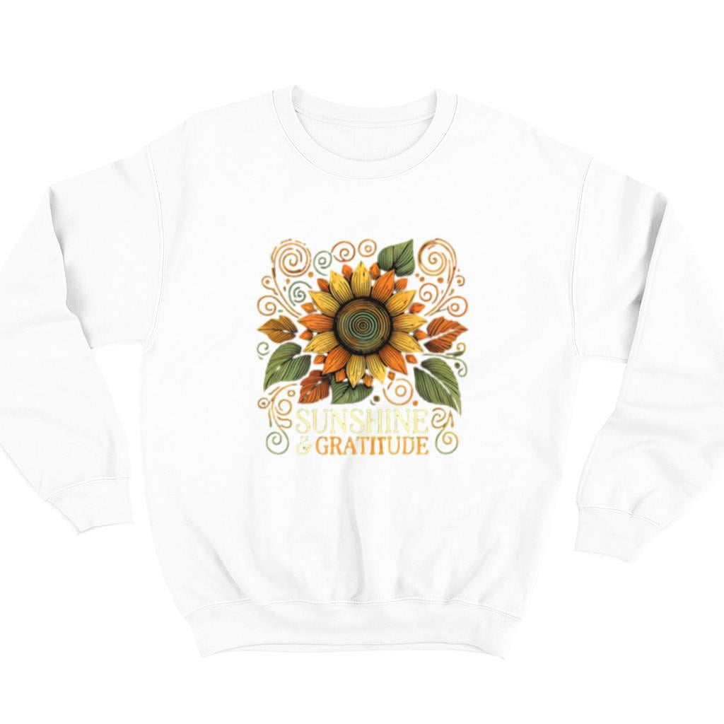 Sunshine And Gratitude Sunflower Positive For A Themed Graphic Print ...