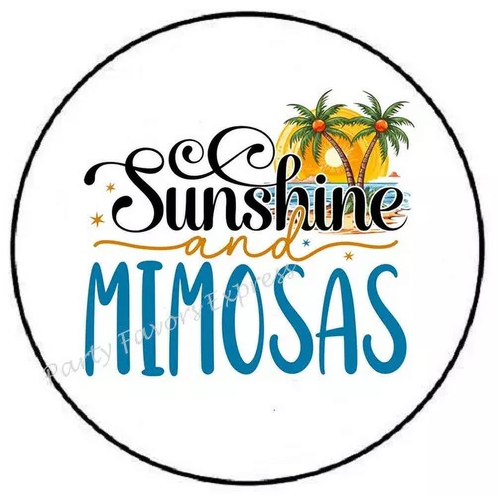 Sunshine And Mimosas Sticker Party Favors Sticker Envelope Seals Labels ...