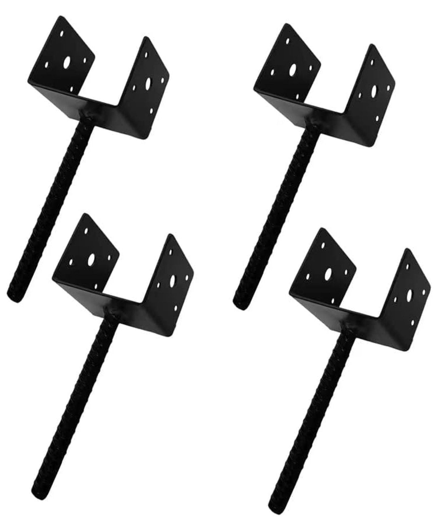 Sunshine Artisan U Shape Fence Post Holder Ground Spike Post Anchor ...