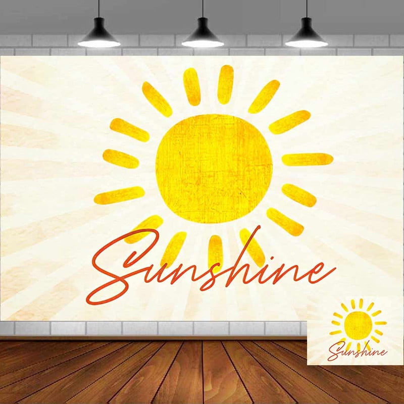 Sunshine Backdrop Banner Party Supplies Poster Movie Theme Background ...