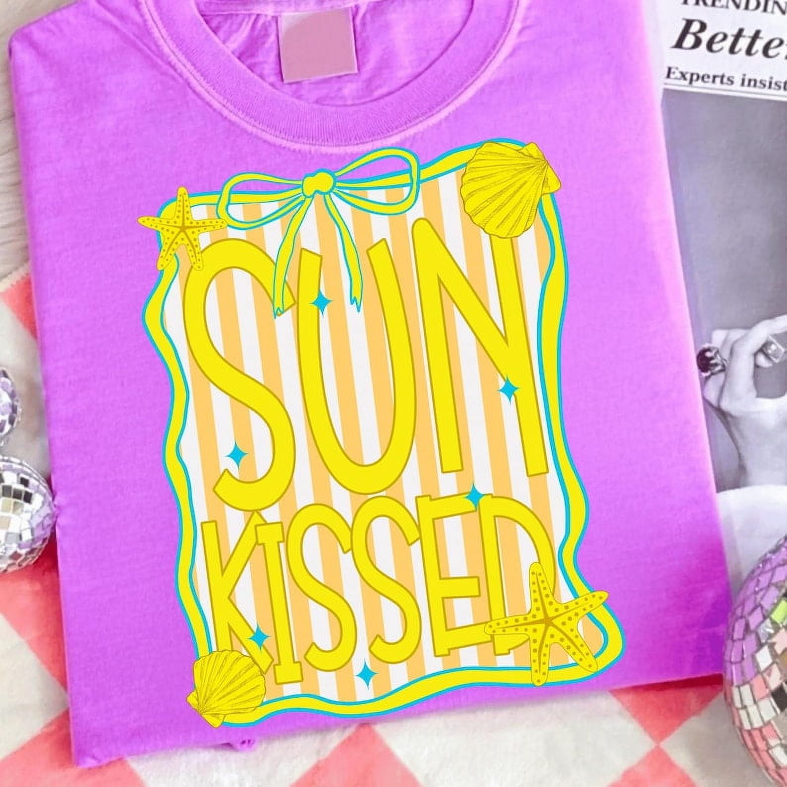 Sunshine Beach Life Shirt, Preppy Girly Summer Tee, Trendy Neon ...