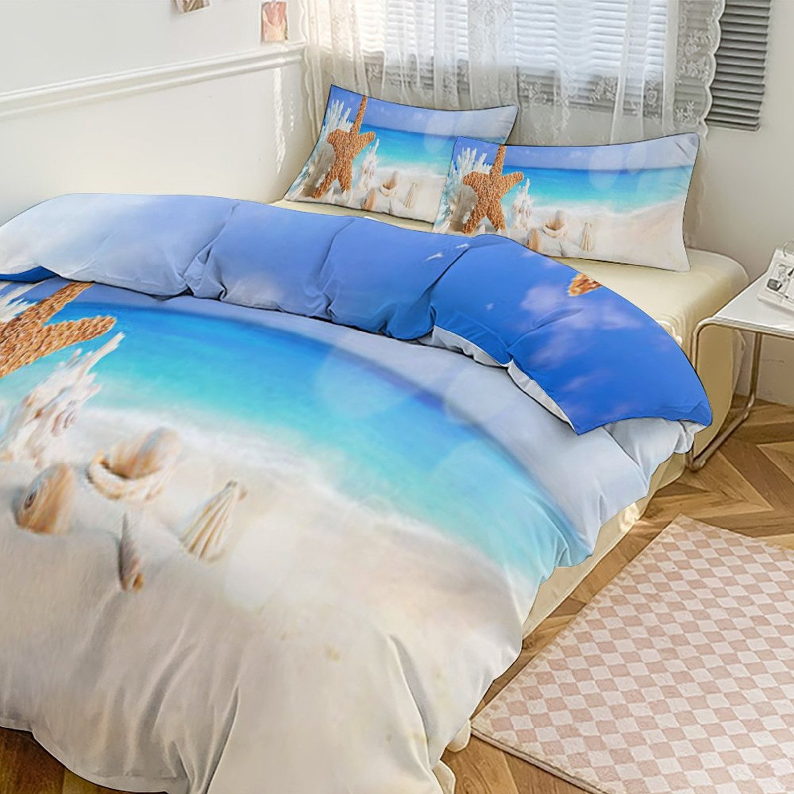 Sunshine Beach Starfish 3D Duvet Cover Set Quilt Cover Theme of Kid Boy ...
