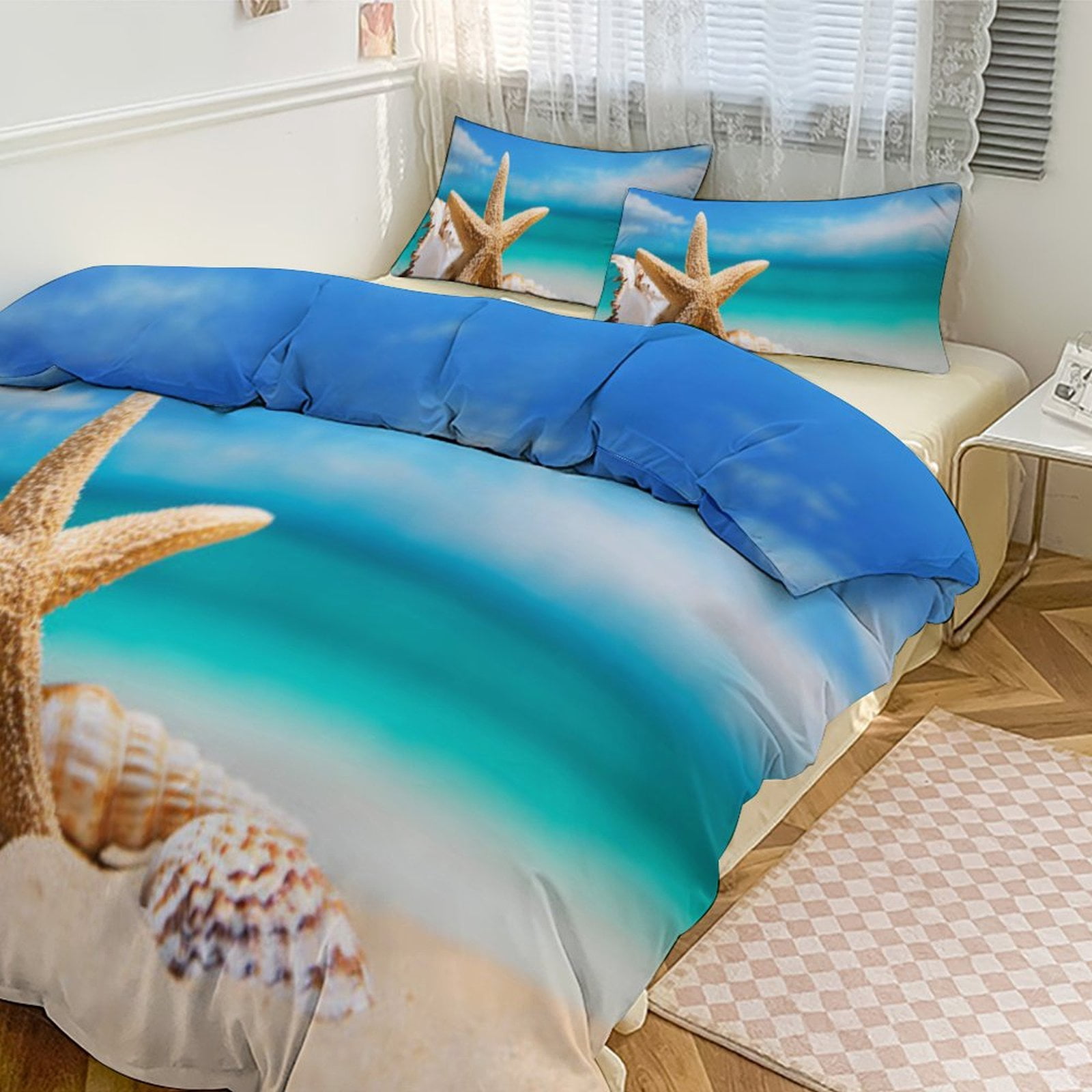 Sunshine Beach Starfish 3D Duvet Cover Set Quilt Cover Theme of Kid Boy ...