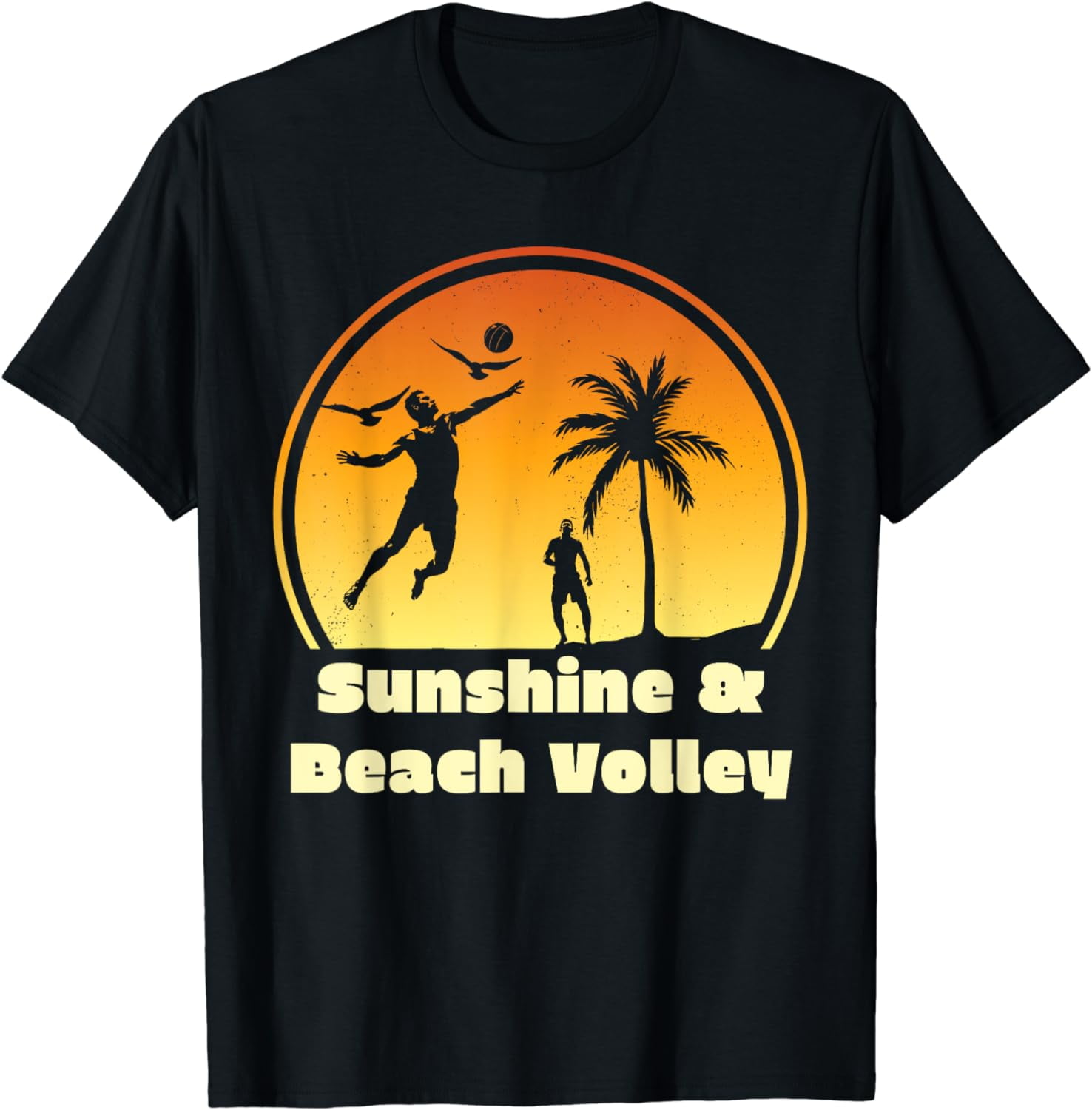 Sunshine & Beach Volleyball Shirt | Womens Beach Volleyball T-Shirt ...