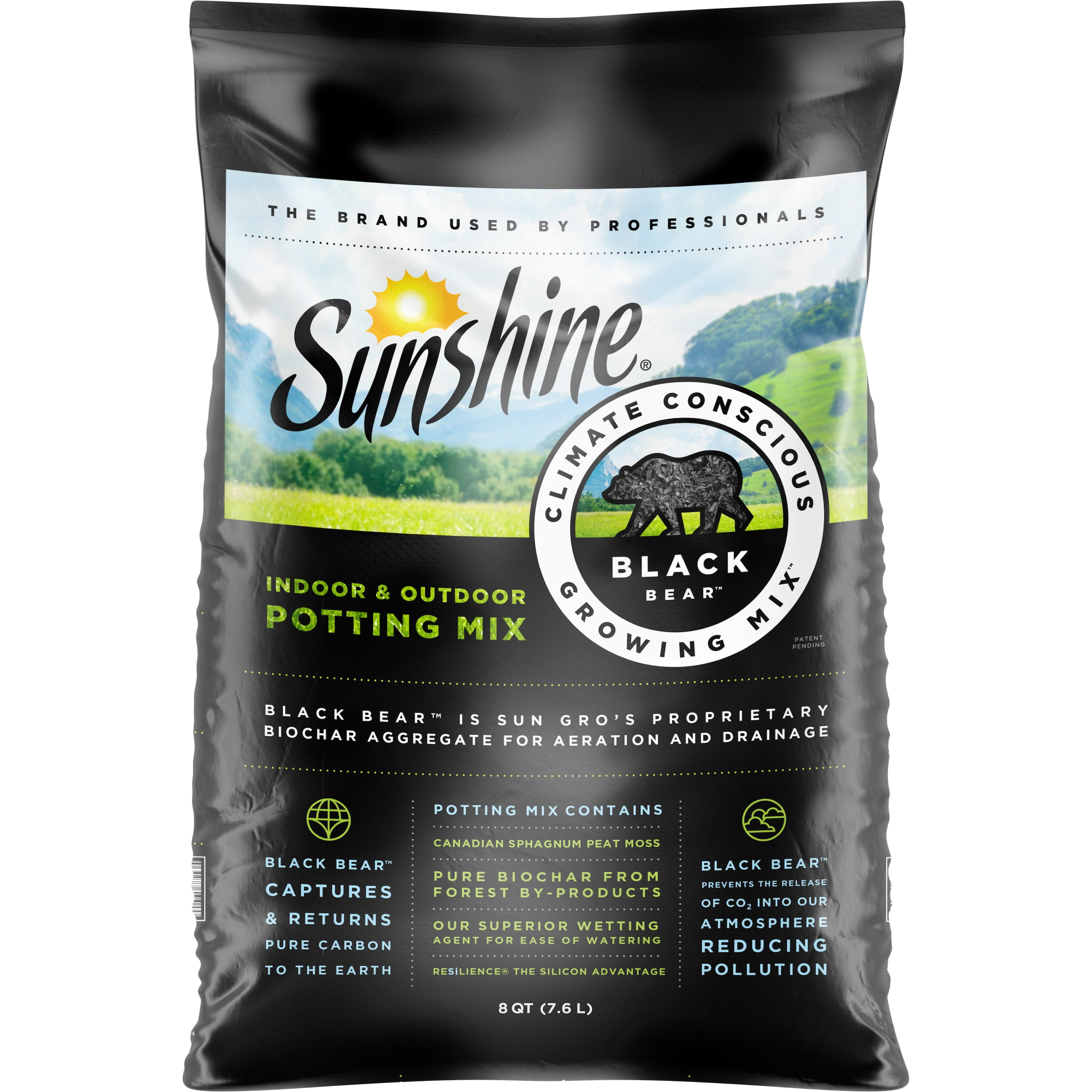 Sunshine Black Bear Indoor Climate Conscious Indoor Outdoor Potting ...