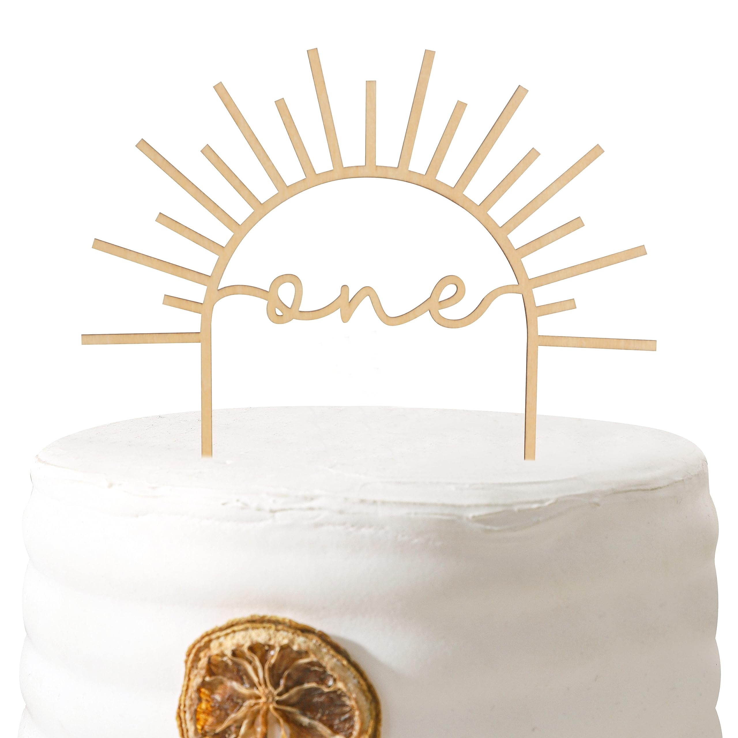 Sunshine Cake Topper for IEF31 1st Birthday - Wooden Smash Cake Topper ...