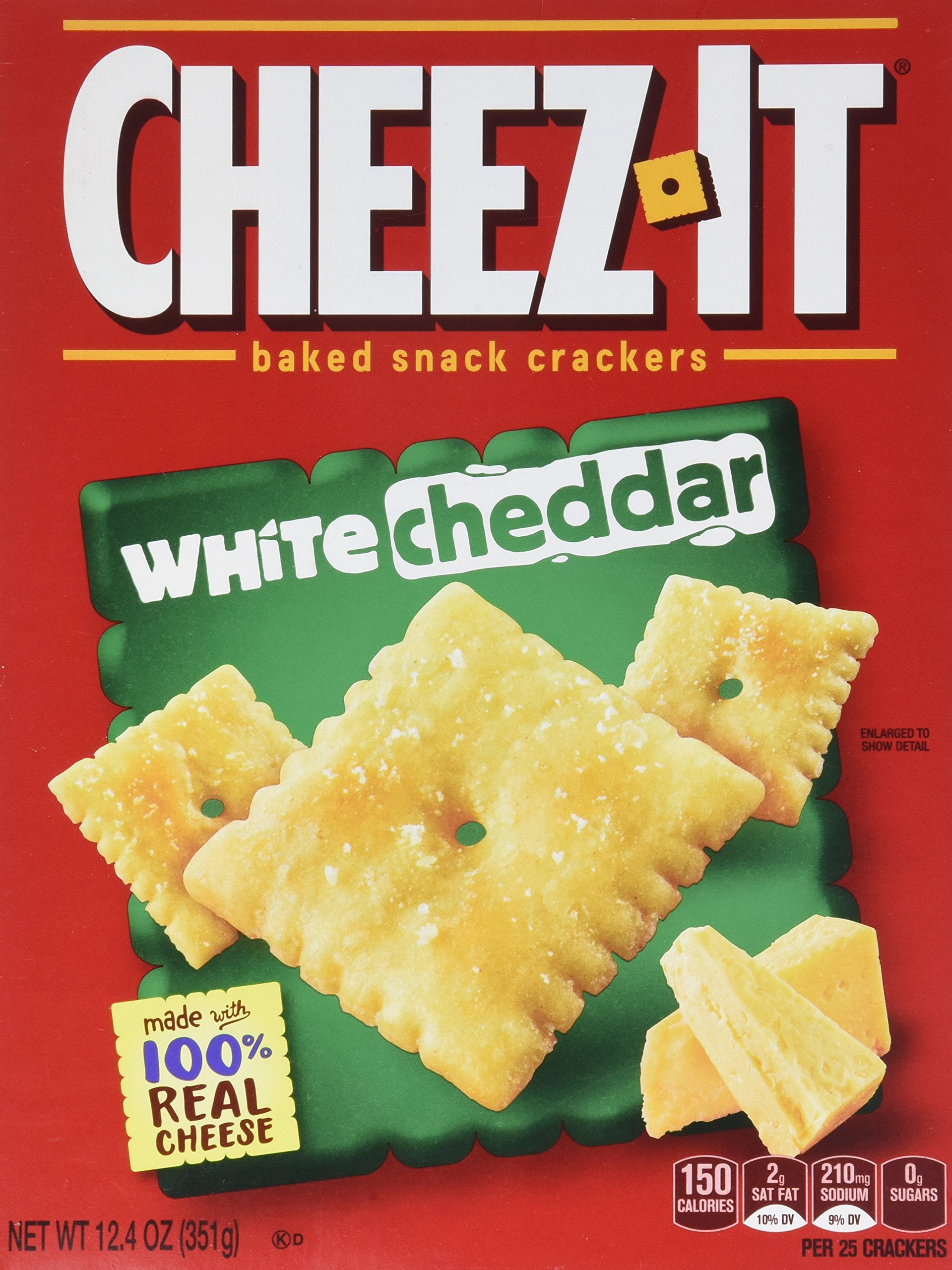 Sunshine, Cheez-It Baked Snack Crackers, White Cheddar, 12.4Oz Box ...