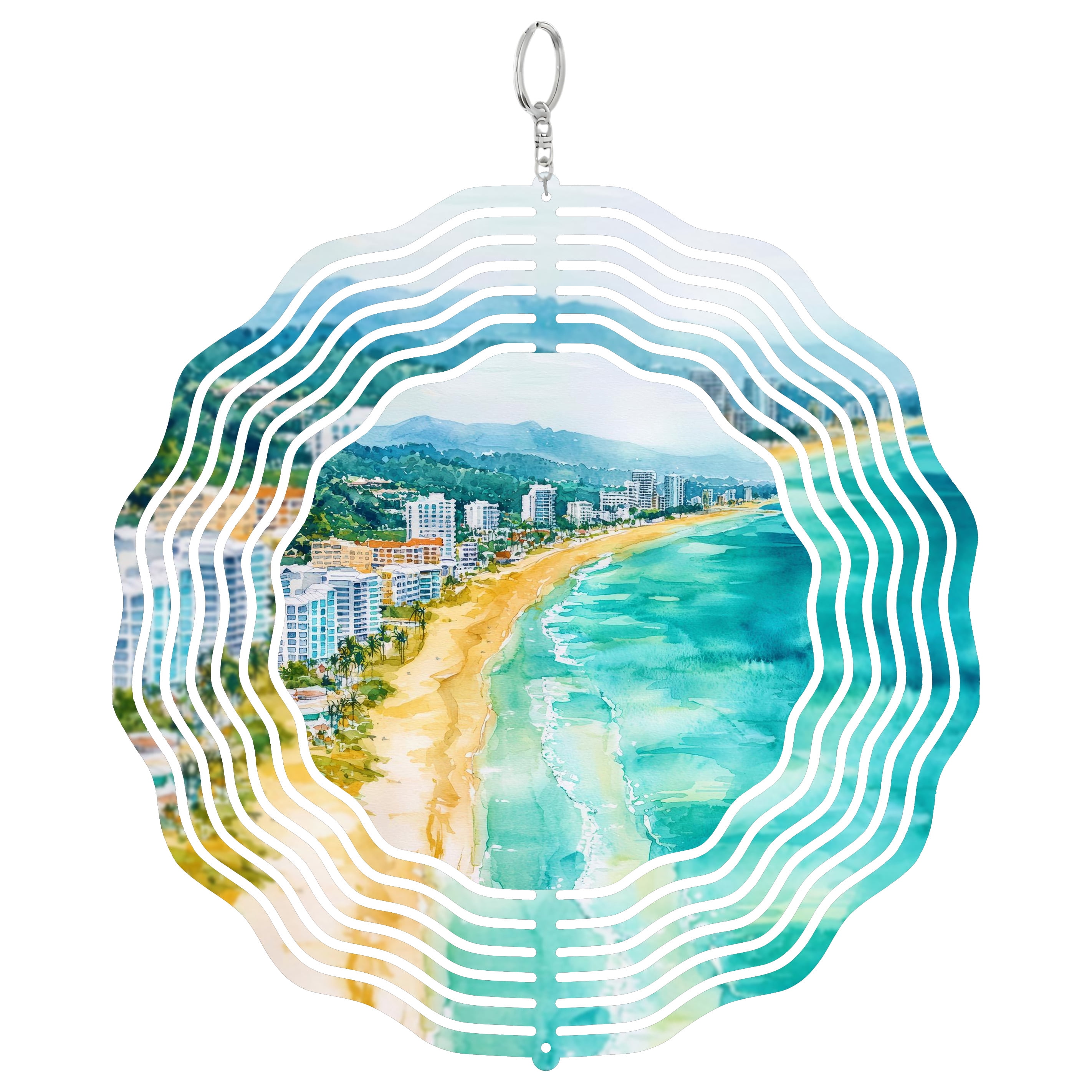 Sunshine Coast 3D Wind Spinner Stainless Steel Kinetic Art Garden Decor ...