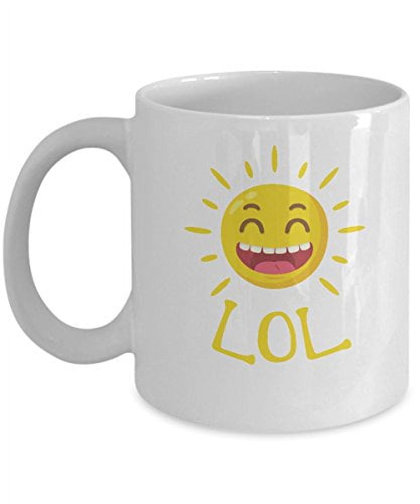 Sunshine Coffee Mug - Lol - Smiling Sun Gift - 11 oz Ceramic Cup ...