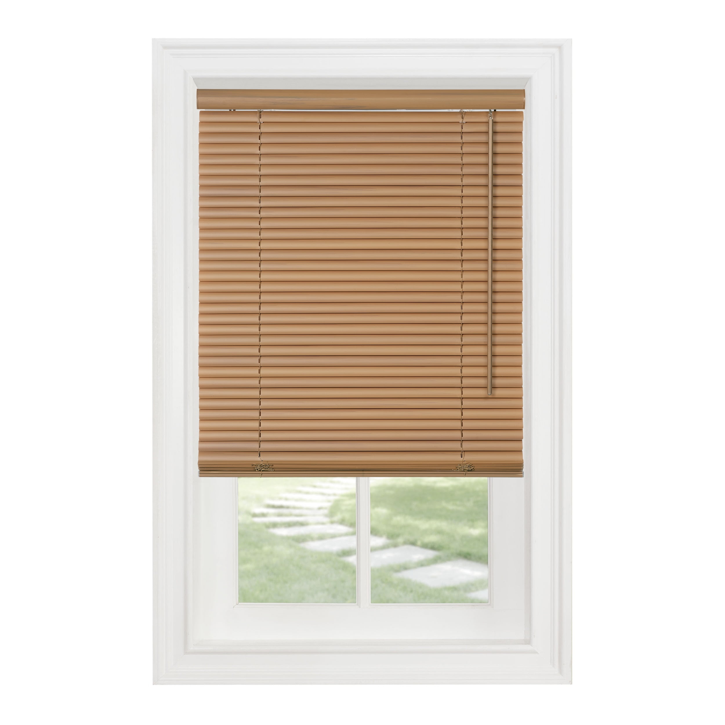 Sunshine Cordless 1" Light Filtering Mini Blind 34x72 - Woodtone ...