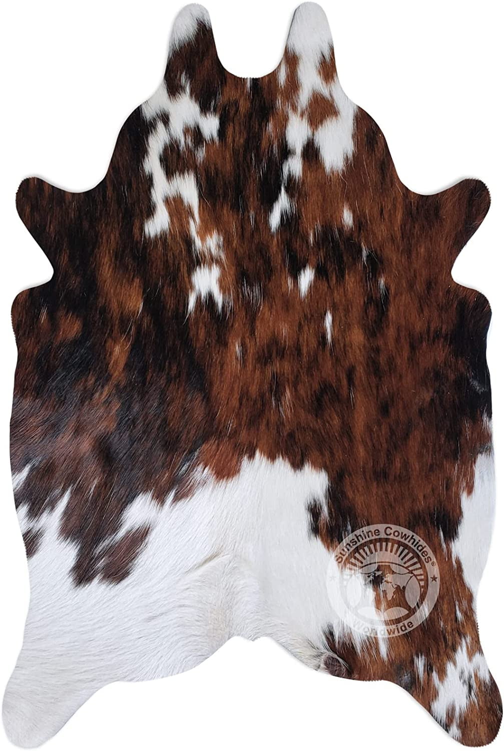 Sunshine Cowhides 100% Genuine Mini Black and White Small Hair Cowhide ...