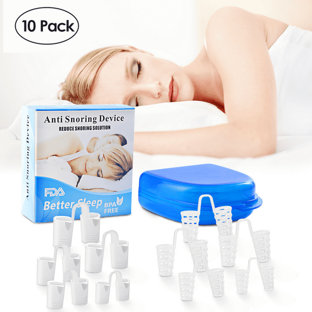 Sunshine 10pcs Anti Snoring Devices, Nasal Dilators, Snore Stopper Nose ...