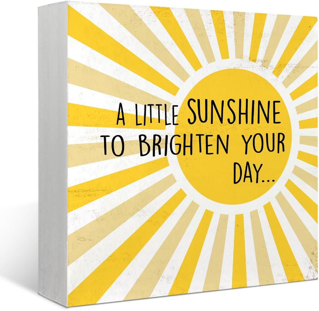 Sunshine Decor A Little Sunshine to Brighten Your Day Inspirational ...