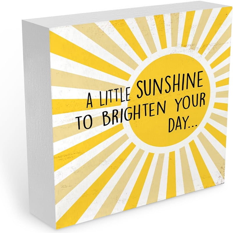 Sunshine Decor A Little Sunshine to Brighten Your Day Inspirational ...