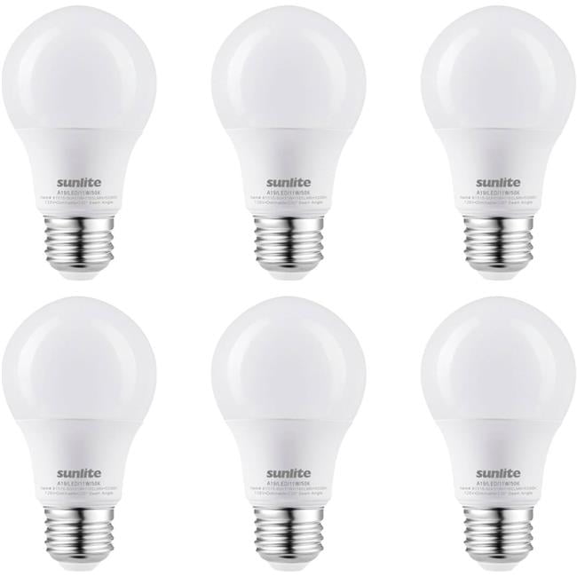 Sunshine Lighting B3166925 Sunlite LED A19 Light Bulb - E26 Base - 11W ...