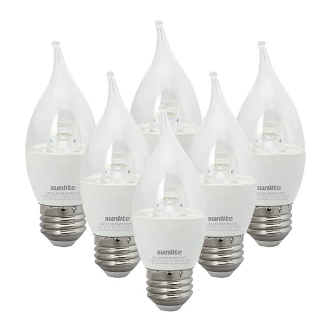 Sunshine Lighting B3166973 Sunlite LED CA12 Chandelier Light Bulb - E26 ...