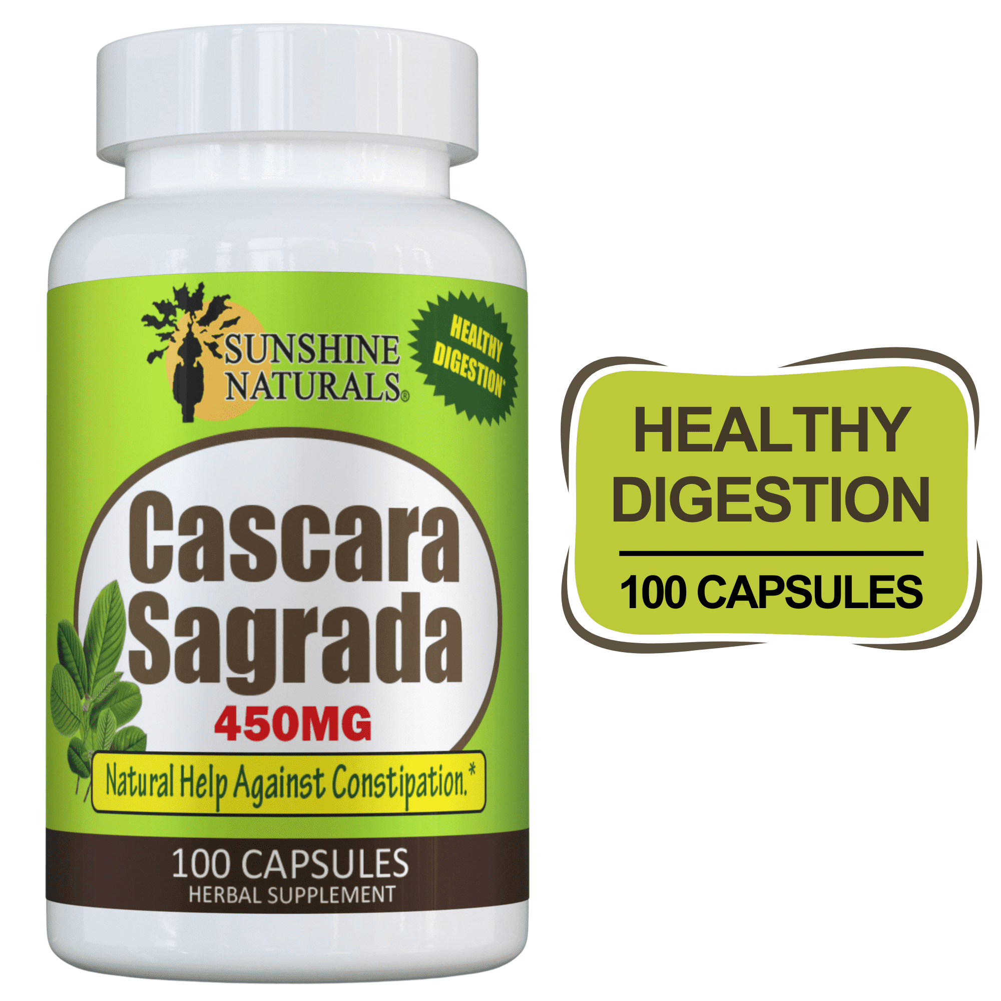 Sunshine Naturals Cascara Sagrada Buckthorn Digestive Aid, Herbal ...