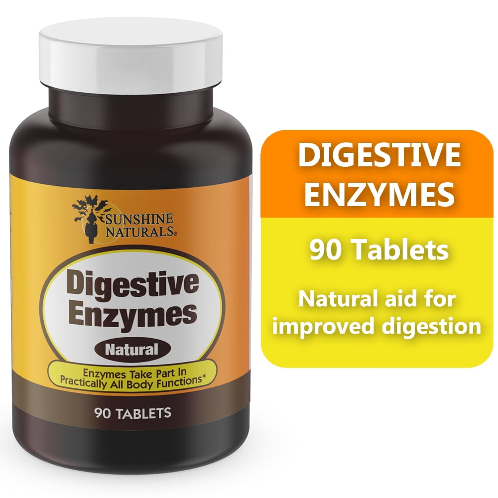 Sunshine Naturals Multi Digestion Enzymes Dietary Supplement, 90 ...