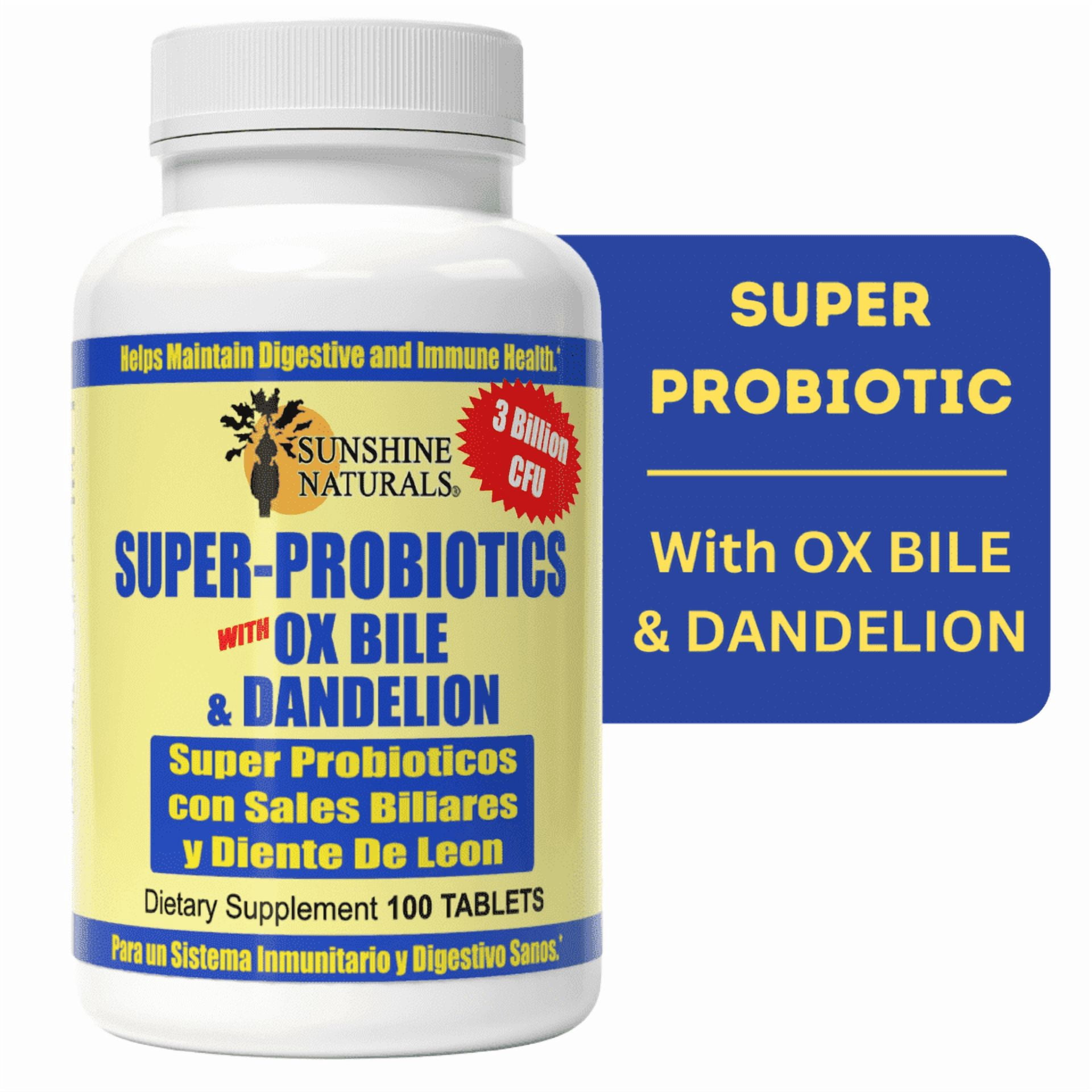 Sunshine Naturals Healthy Gut Probiotics for Adults, Digestive Enzymes ...