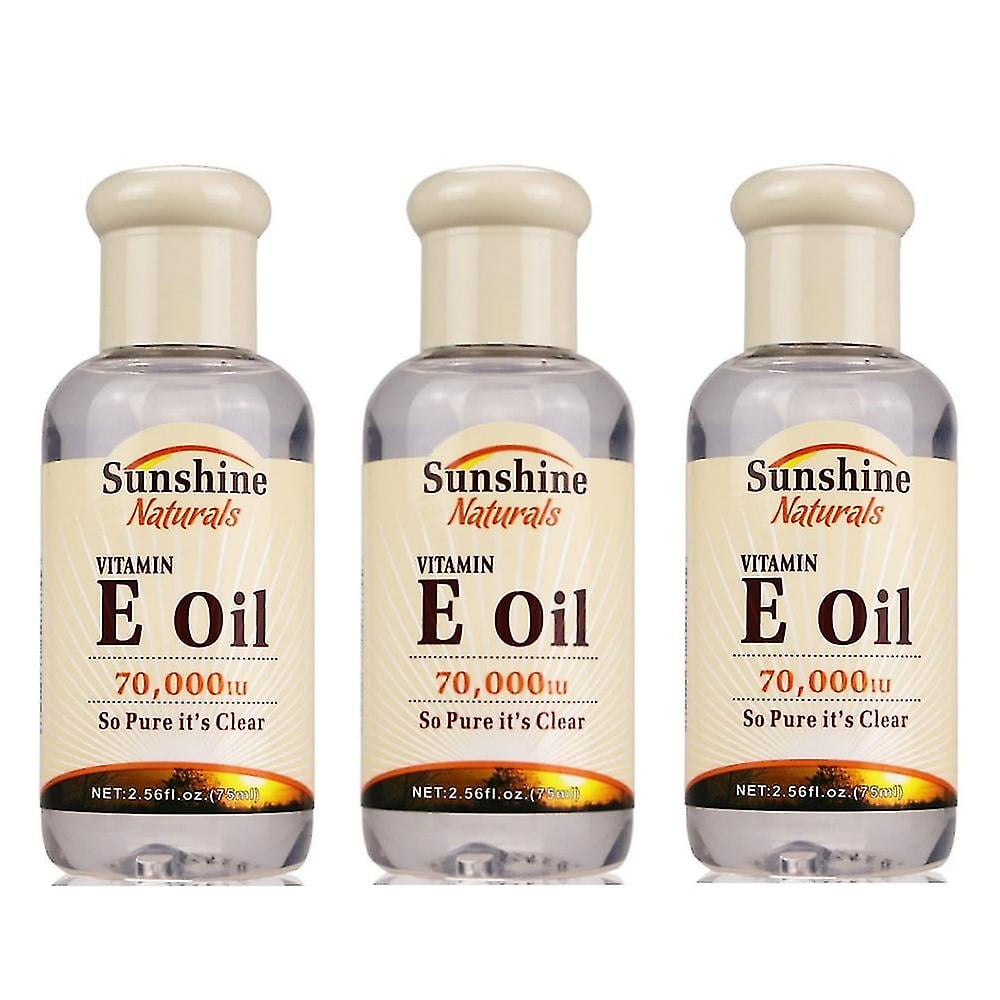 Sunshine Naturals Vitamin E Oil 70000iu Liquid 75ml Aging Wrinkles Skin ...