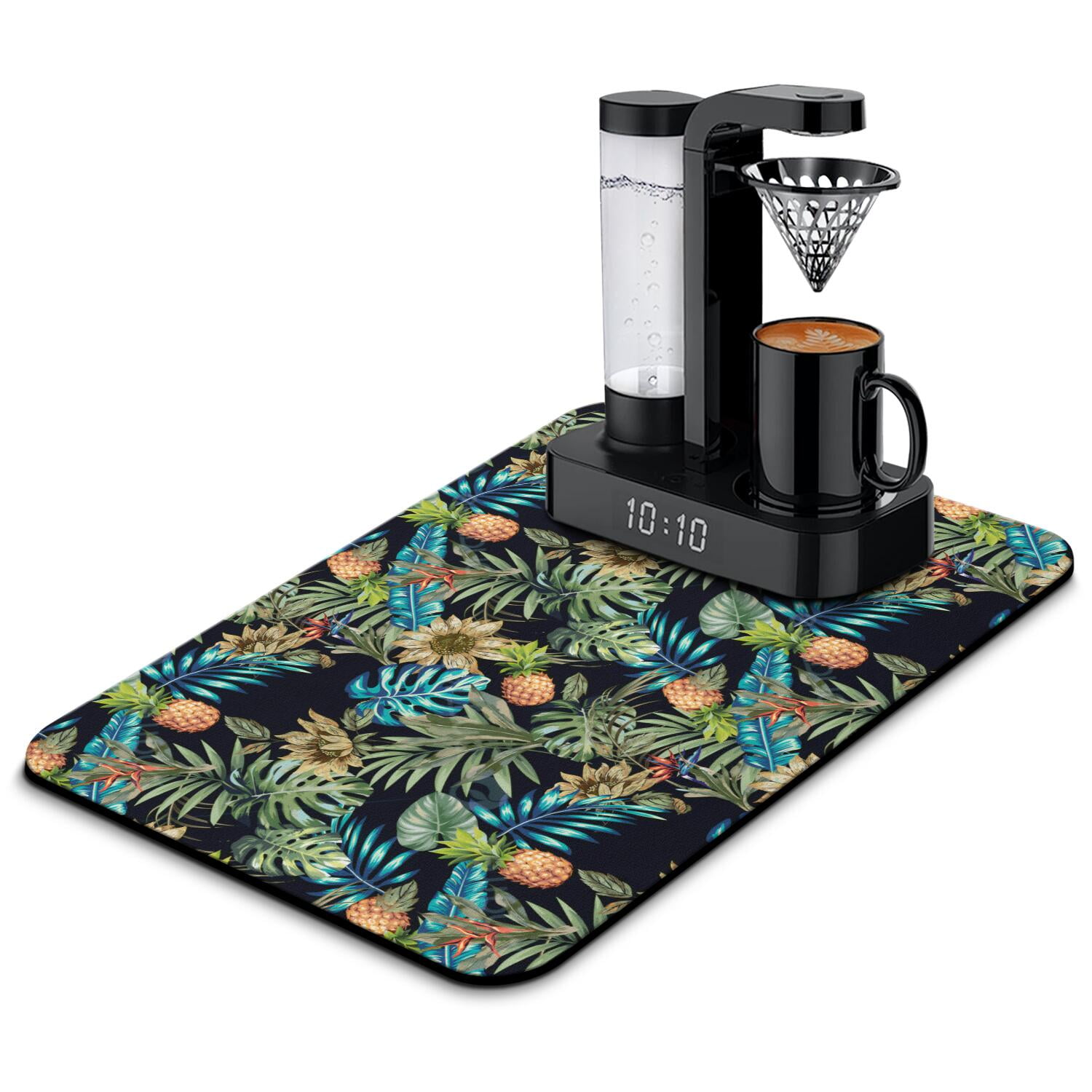Sunshine Pineapple Dish Drying Mat, Tropical Hawaiian Fruit Summer ...