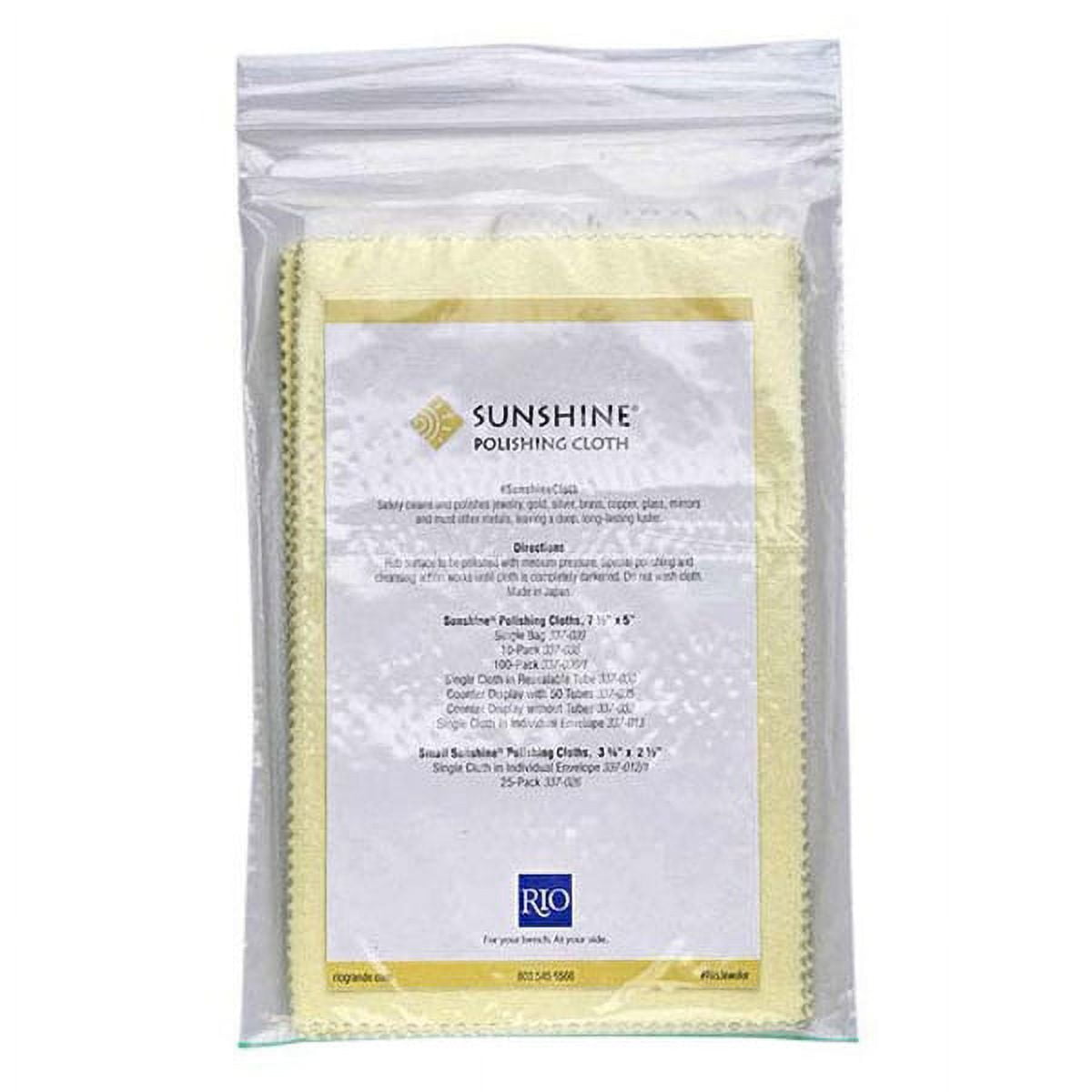 Sunshine Polishing Clothes, Soft Sturdy, Cleans & Polishes Jewelry, 7 ...