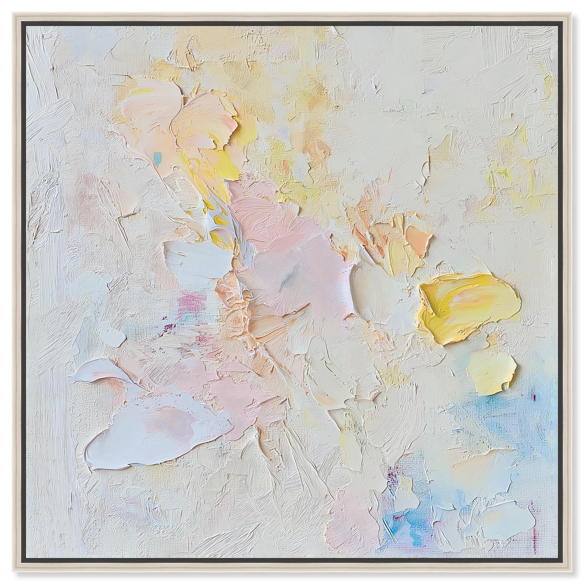 Sunshine Ruins II Canvas Minimal Abstracts by Art Remedy, Silver Frame ...