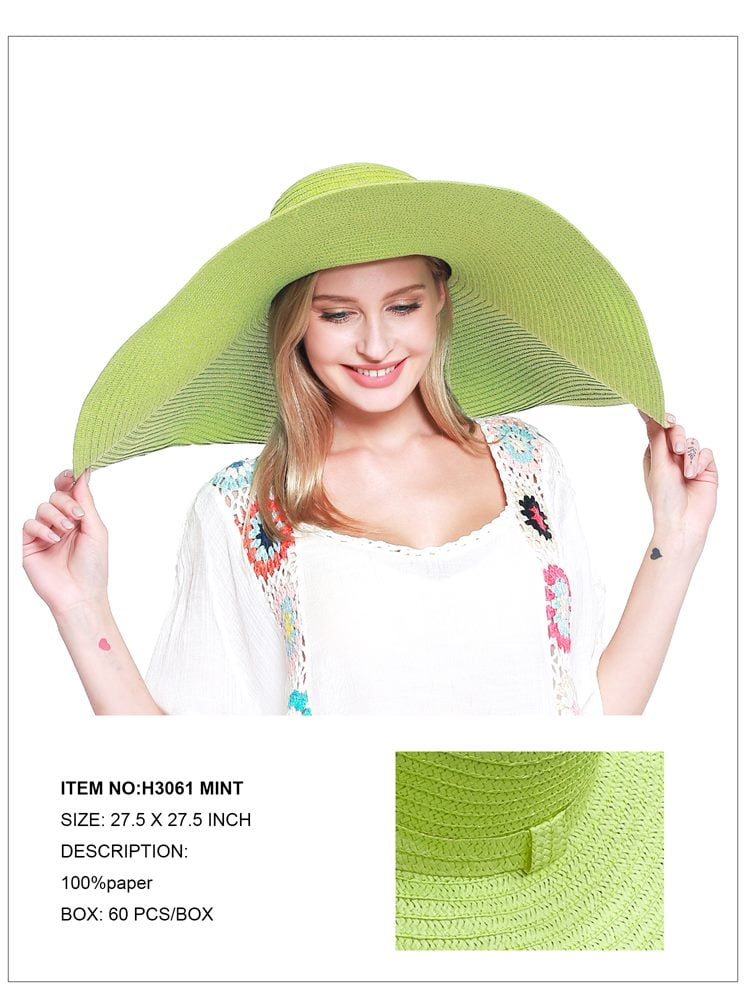 Sunshine Samba: Women's Dramatic Wired Edge Floppy Hat - Super Size for ...