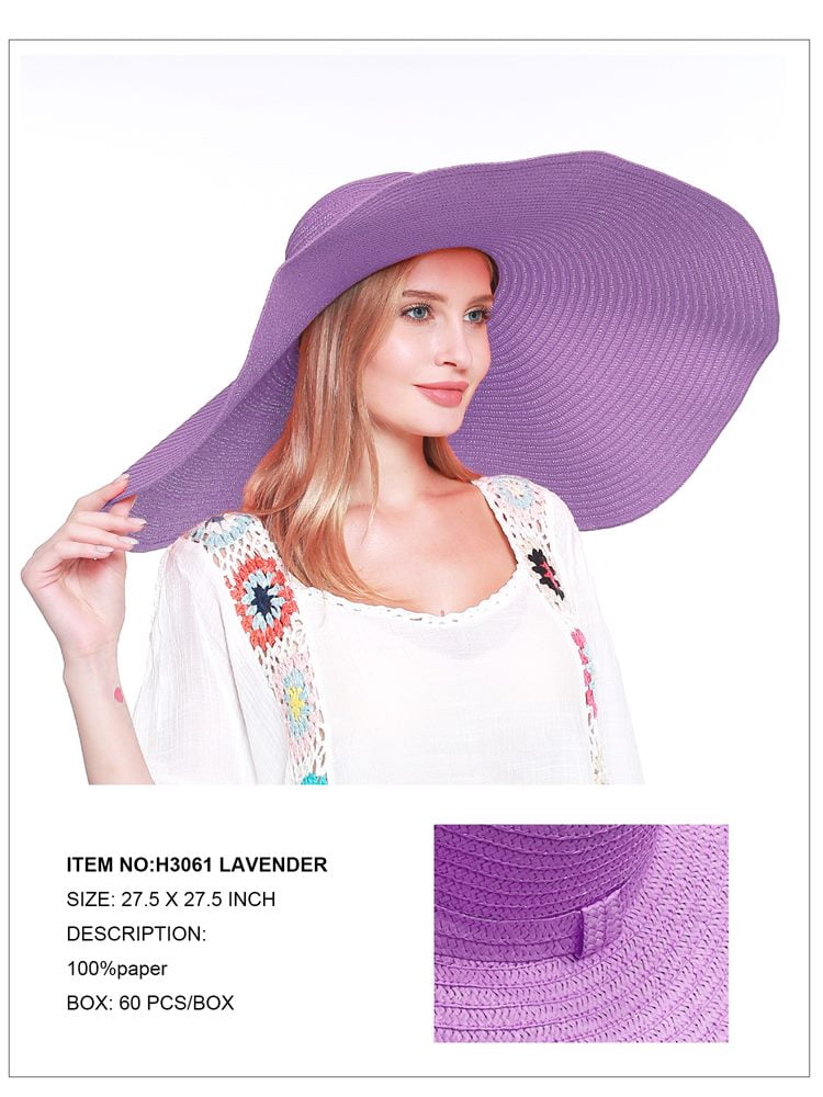 Sunshine Samba: Women's Dramatic Wired Edge Floppy Hat - Super Size for ...