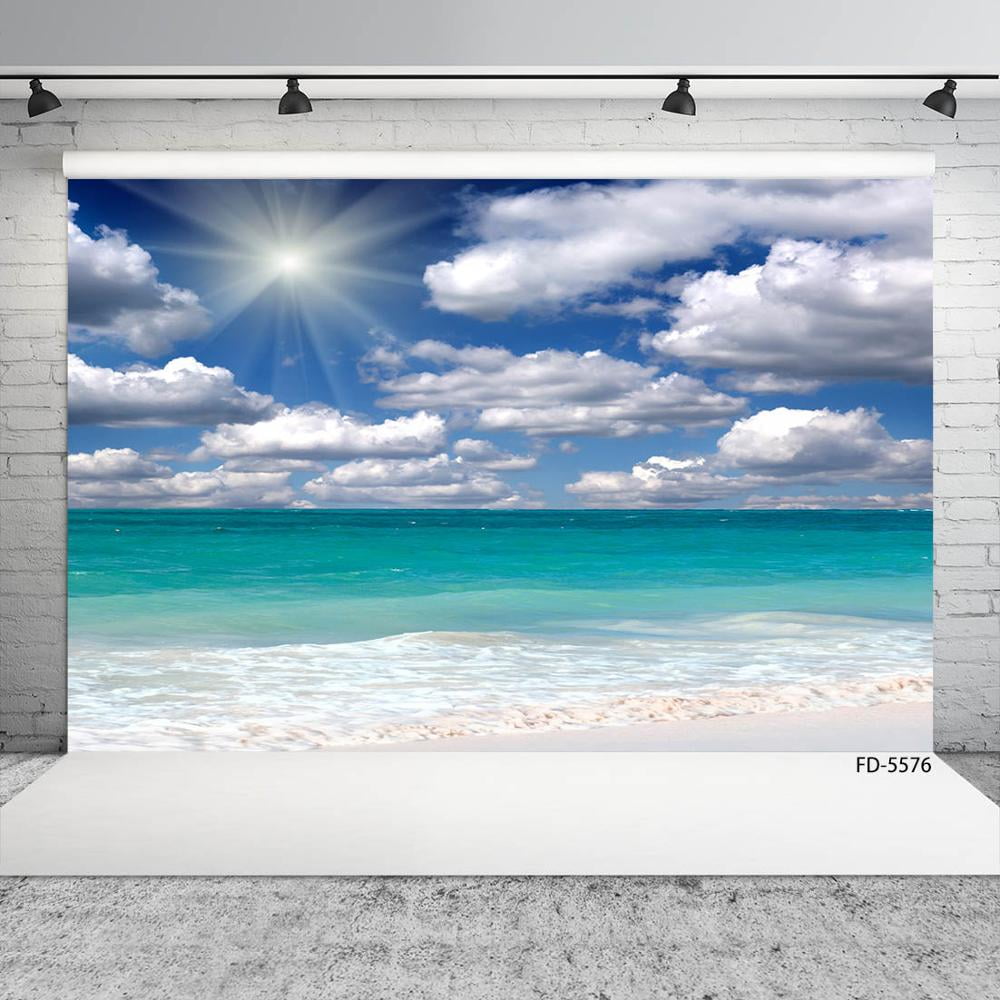 Sunshine Sea Clouds Photo Background Customized Fond Photography ...