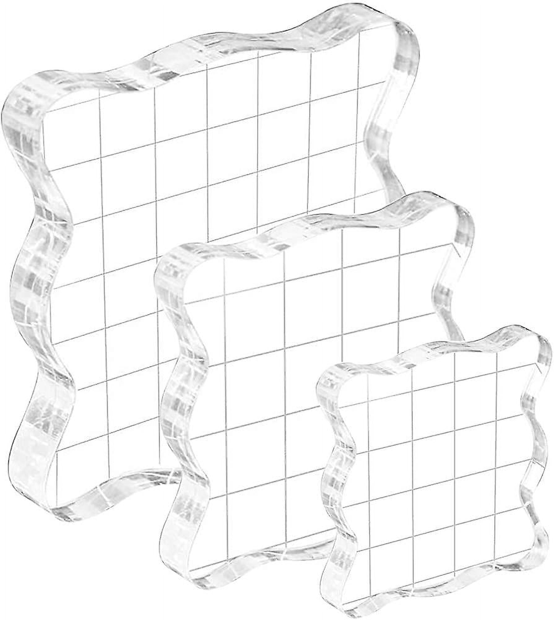 Sunshine Smile Stamp Block Set, 3 Piece Stamp Block Set Acrylic Block ...