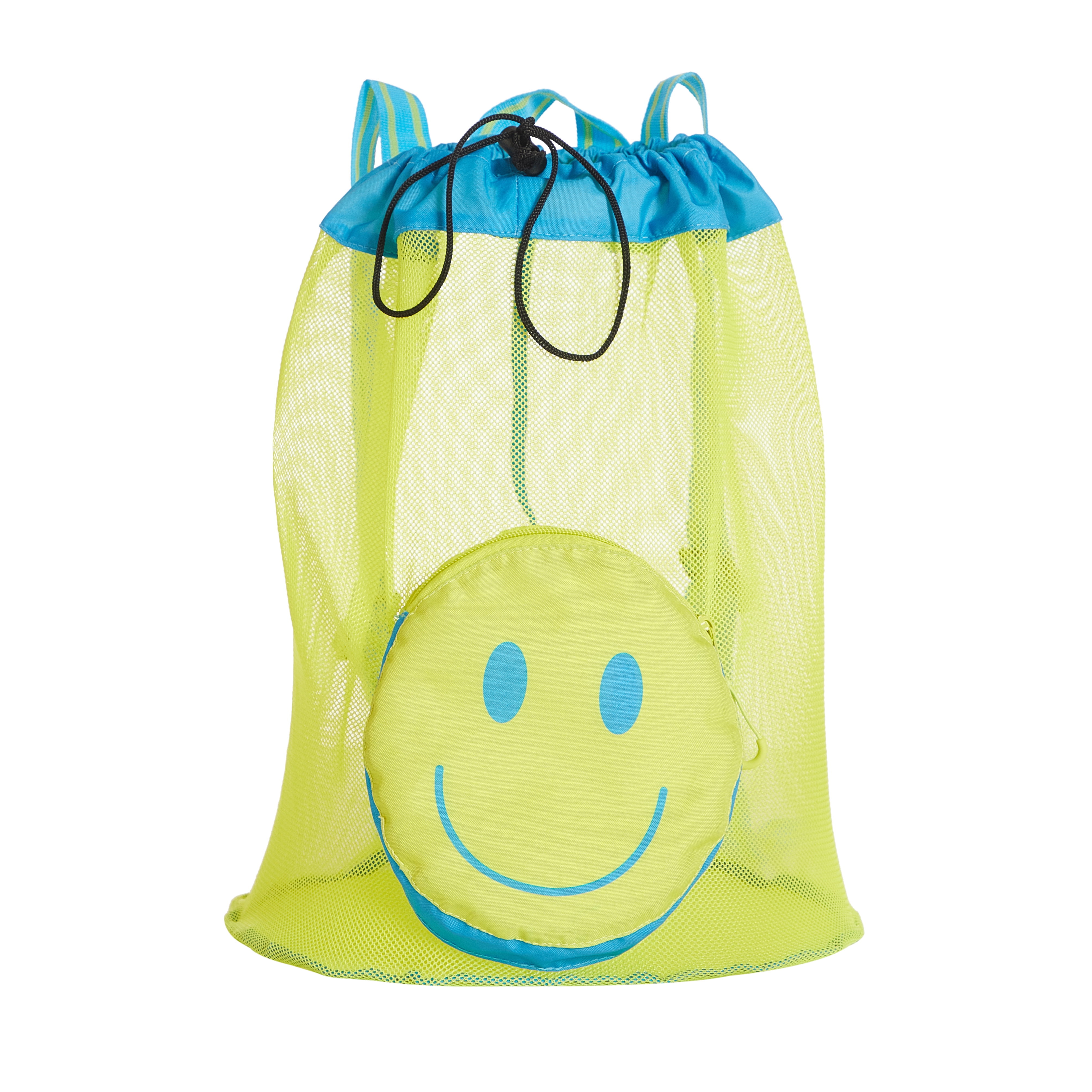 Sunshine Squad Smiley Beach Convertible Mesh Backpack - Walmart.com