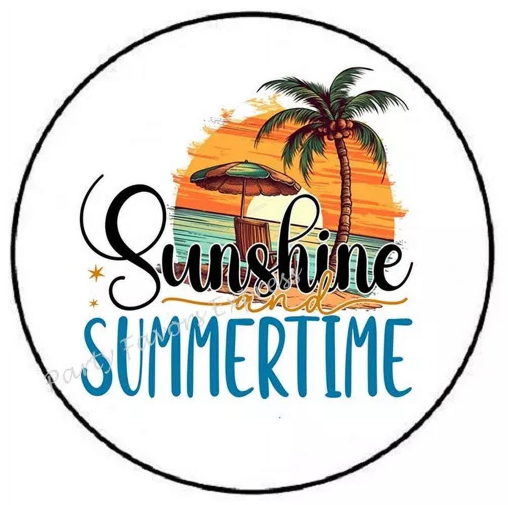 Sunshine Summertime Sticker Party Favors Sticker Envelope Seals Labels ...