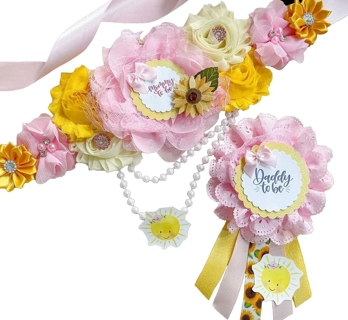 Sunshine Sun Mom to be Maternity Sash, Sunshine Sun Mom to Be Sash for ...
