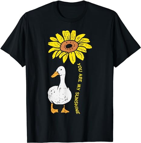 Sunshine Sunflower Duck Farm Animal Farming Life Farmer Gift T-Shirt ...
